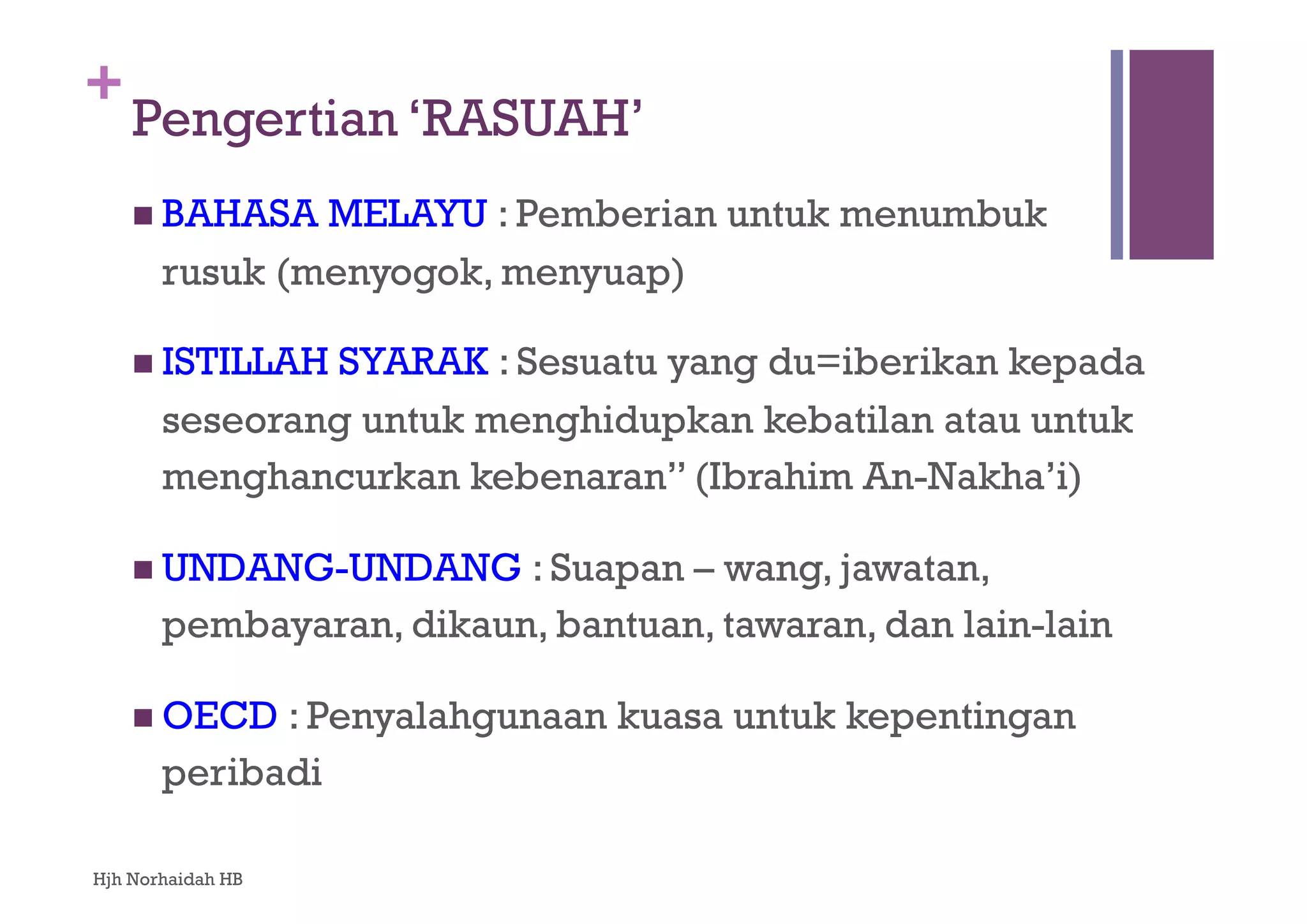 Melayu islam beraja rasuah | PDF