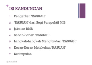 Melayu islam beraja rasuah | PPT