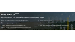 Deep Learning with Microsoft Azure | PPTX | Artificial Intelligence | Technology & Computing