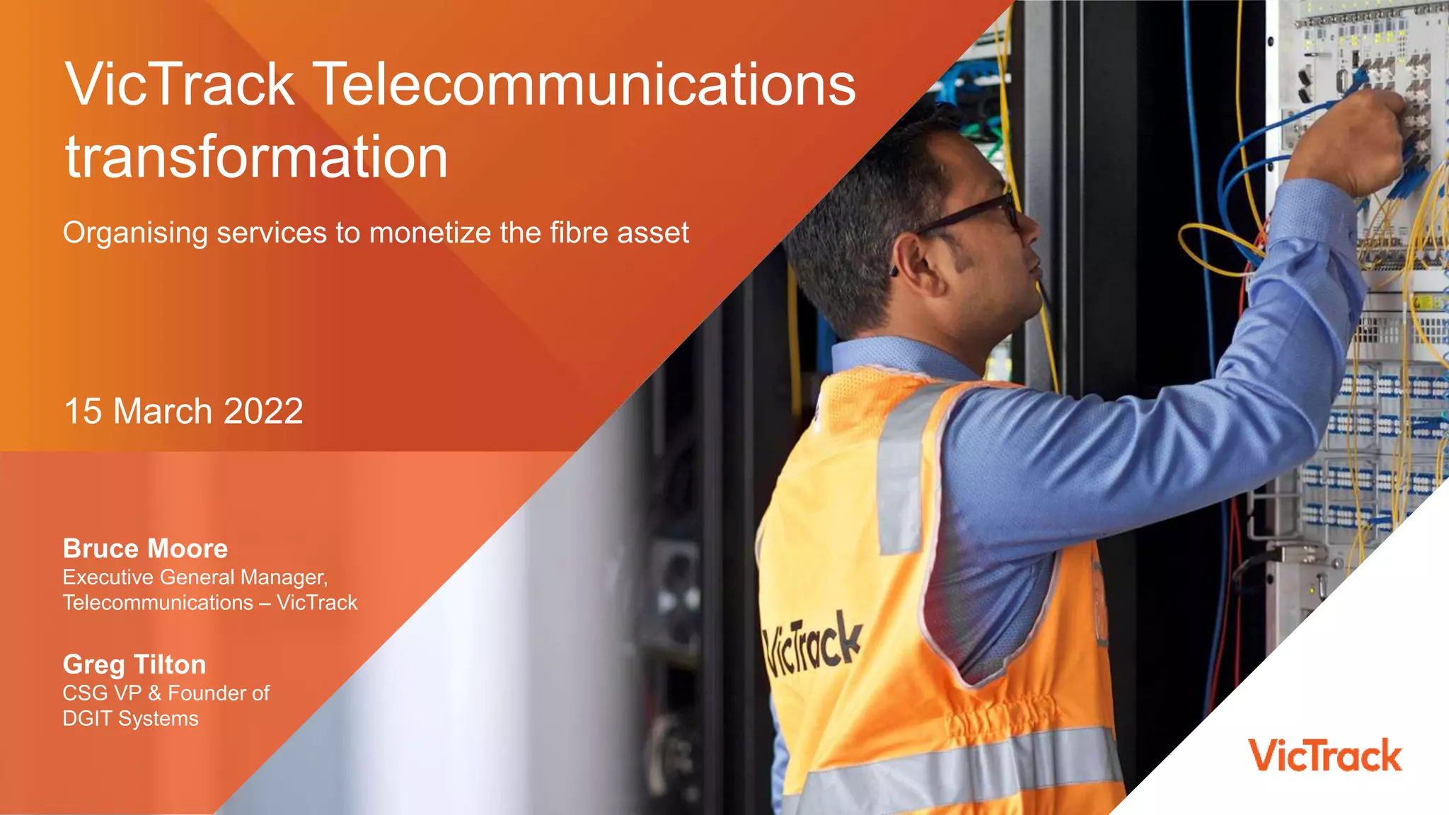 CSG CommsDay Melb Congress CSG/VicTrack | PPTX