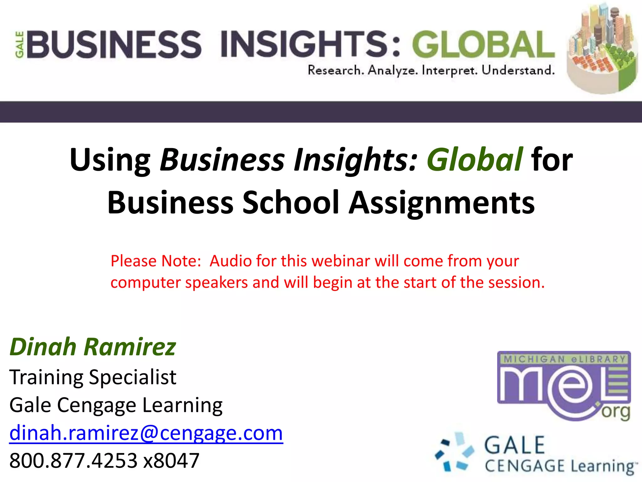 Cengage Learning Training, Research & Libraries, Business Insights ...