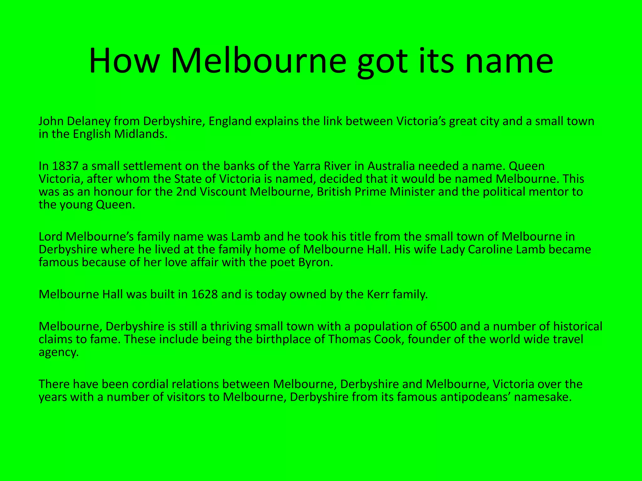 Melbourne | PPT