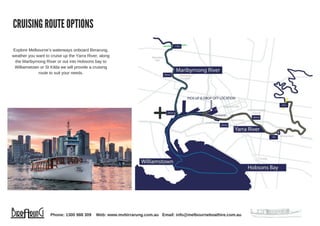 Melbourne boat hire birrarung | PDF