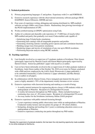 Poole_Dec2011_CV | PDF | Undergraduate Education | College Education