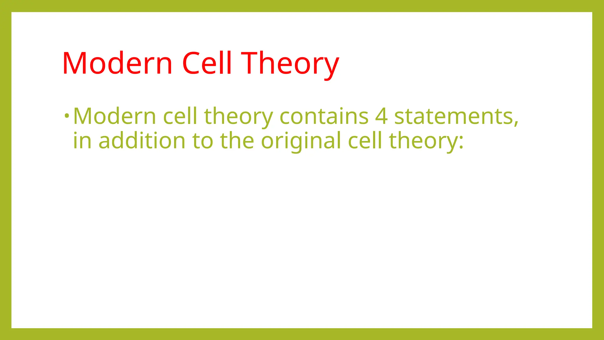 The Cell, Postulates of the Cell Theory. | PPTX