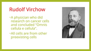 The Cell, Postulates of the Cell Theory. | PPTX