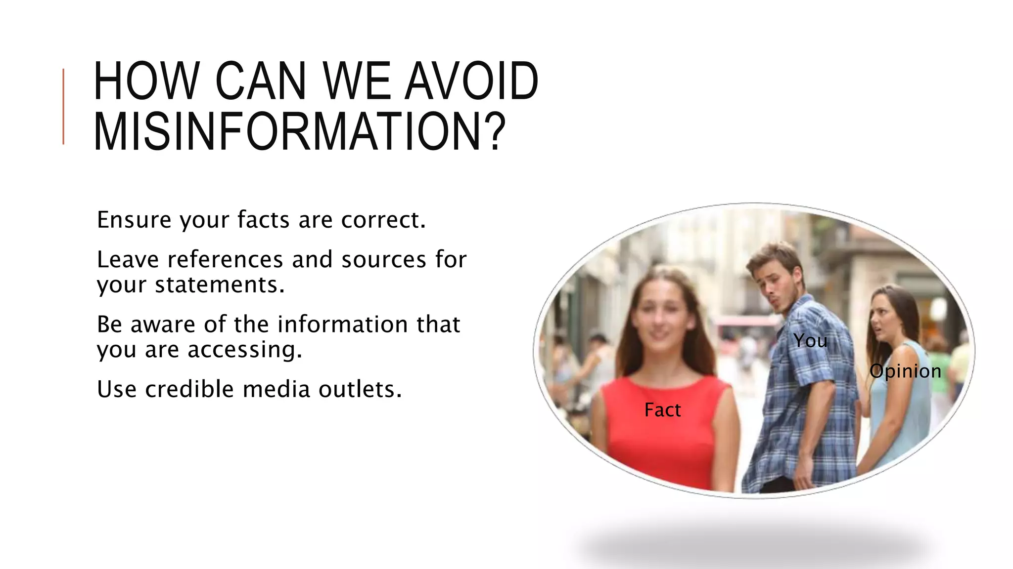 Avoiding Misinformation | PPT