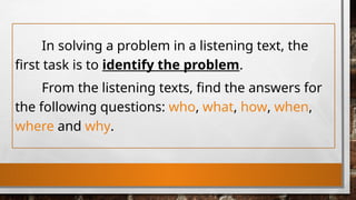 1Analytical Listening in Problem Solving | PPTX