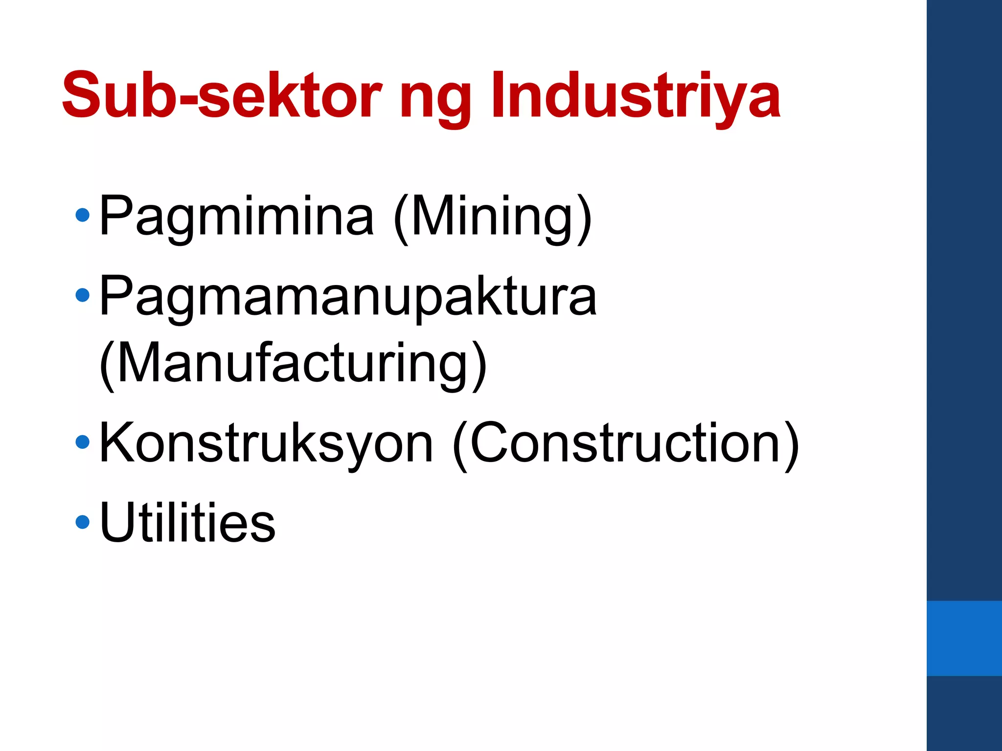 MELC_Aralin 20-Sektor ng Industriya | PDF