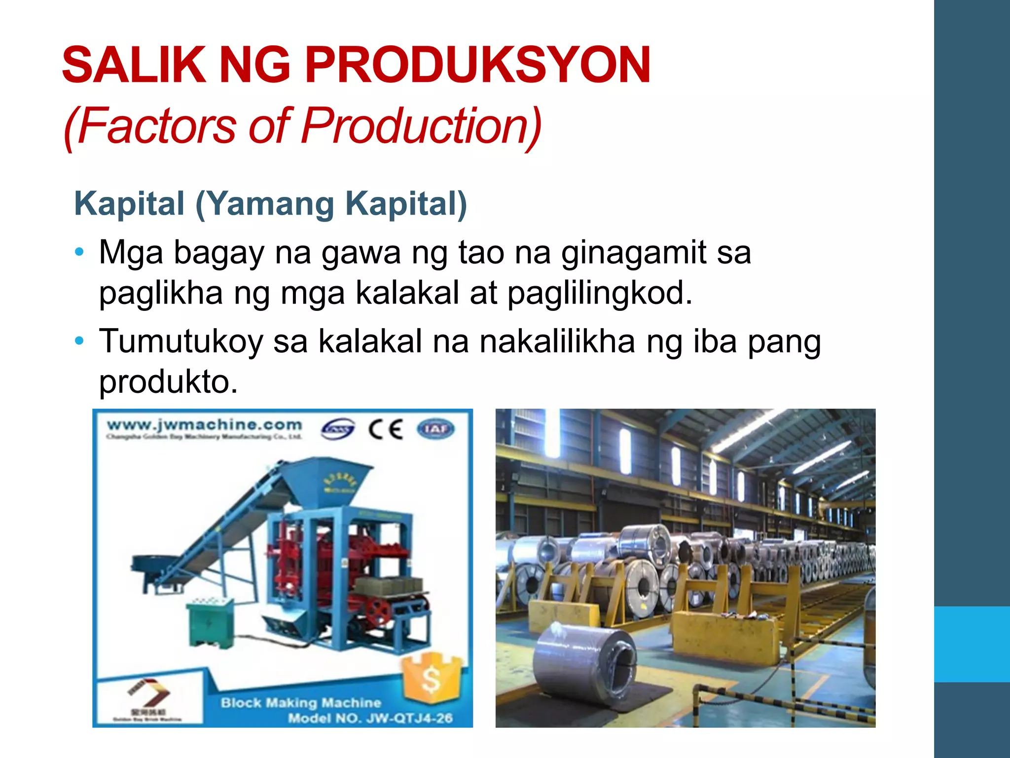 MELC_Aralin 4_Konsepto at Salik ng Produksyon | PDF