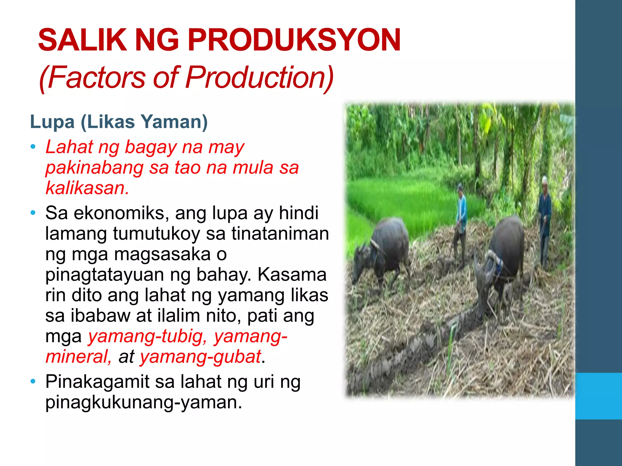 MELC_Aralin 4_Konsepto at Salik ng Produksyon | PDF