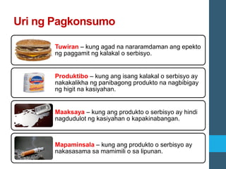 MELC_Aralin 5_Konsepto at Salik ng Pagkonsumo | PPT