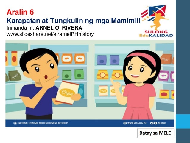 Karapatan At Tungkulin Ng Mga Mamimili Karapatan At Tungkulin Ng Mga Mamimili
