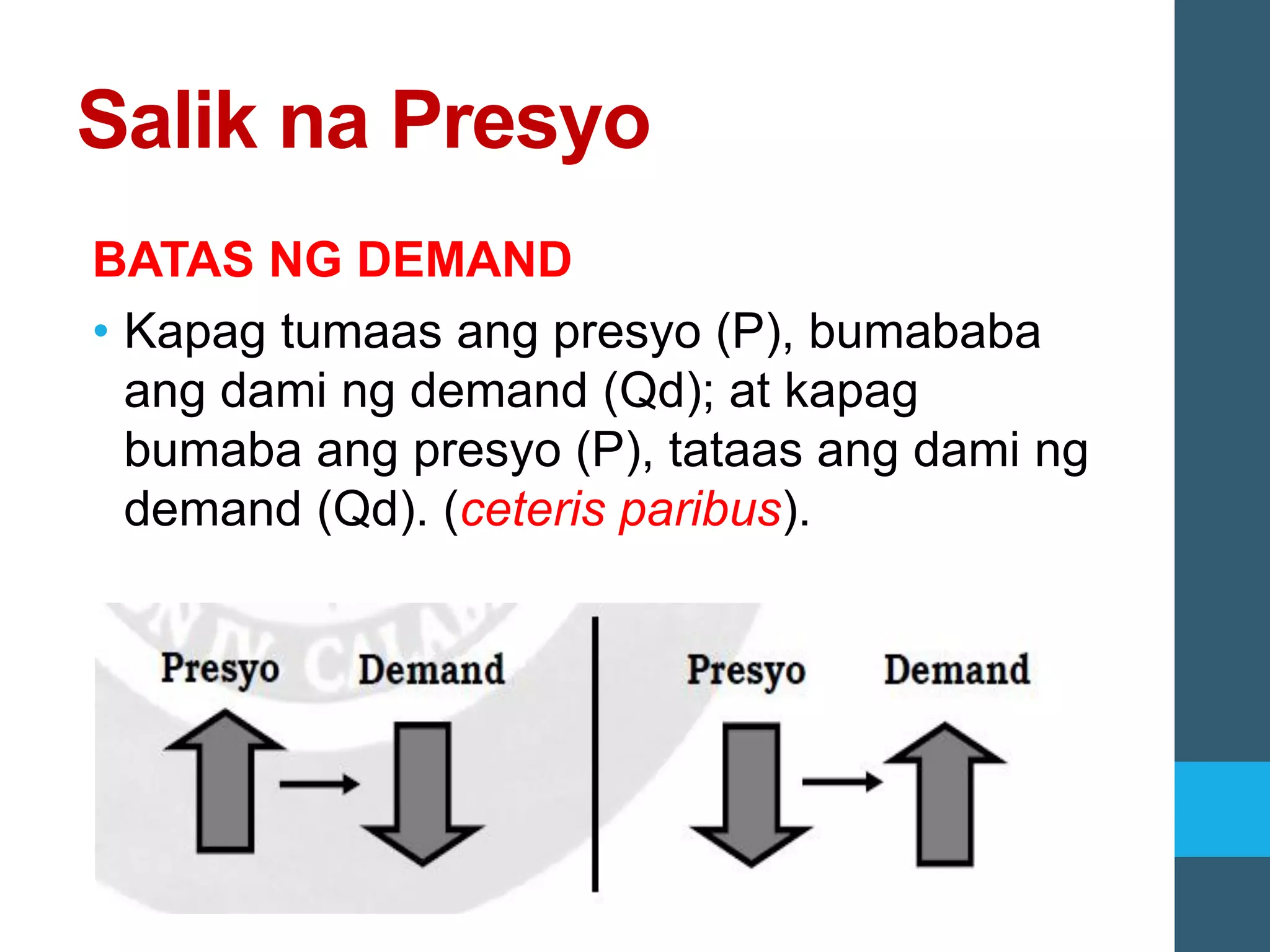MELC_Aralin 7-Konsepto at Salik ng Demand | PDF