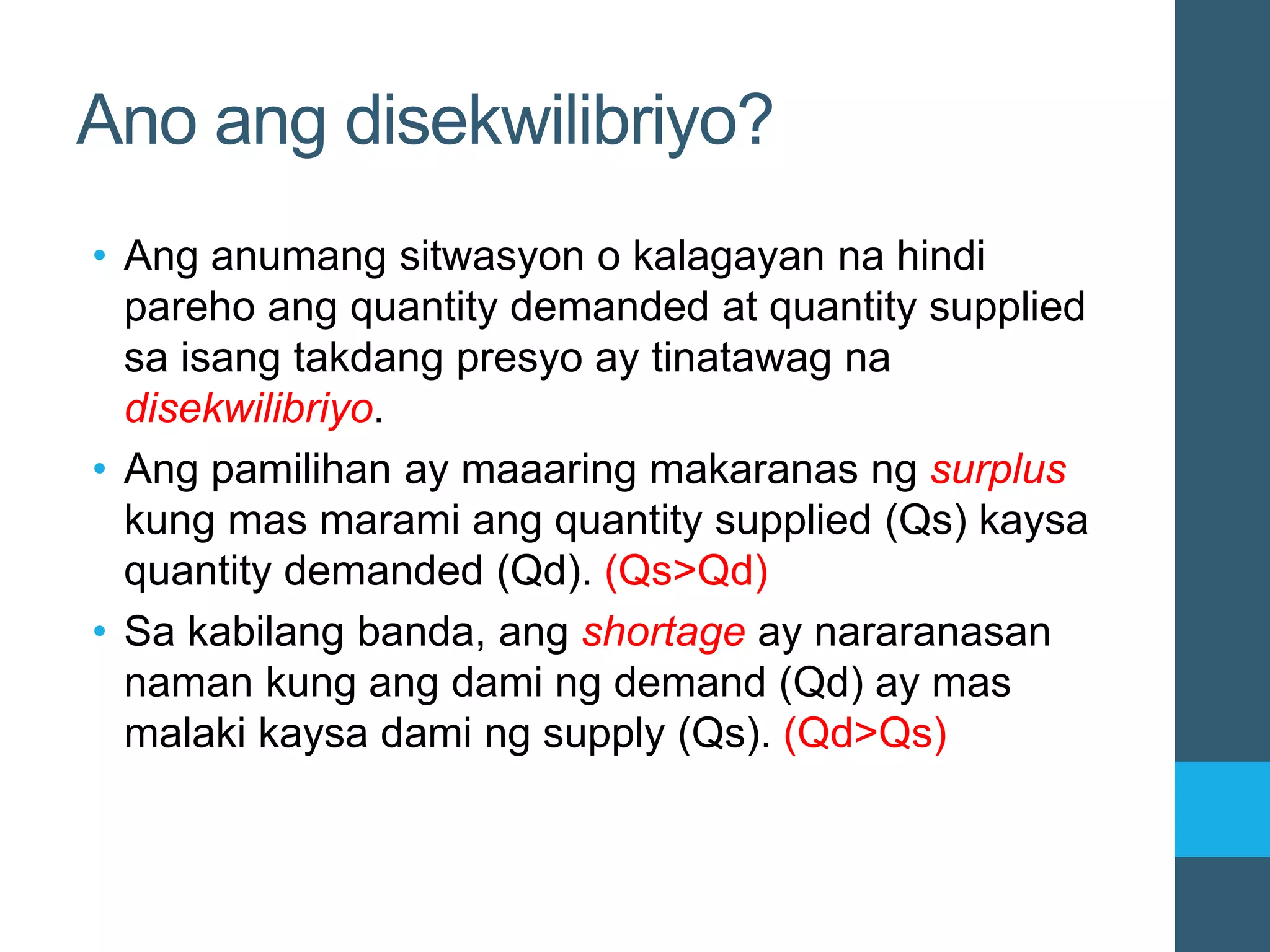 MELC Aralin 9-Interaksyon ng Demand at Supply | PDF