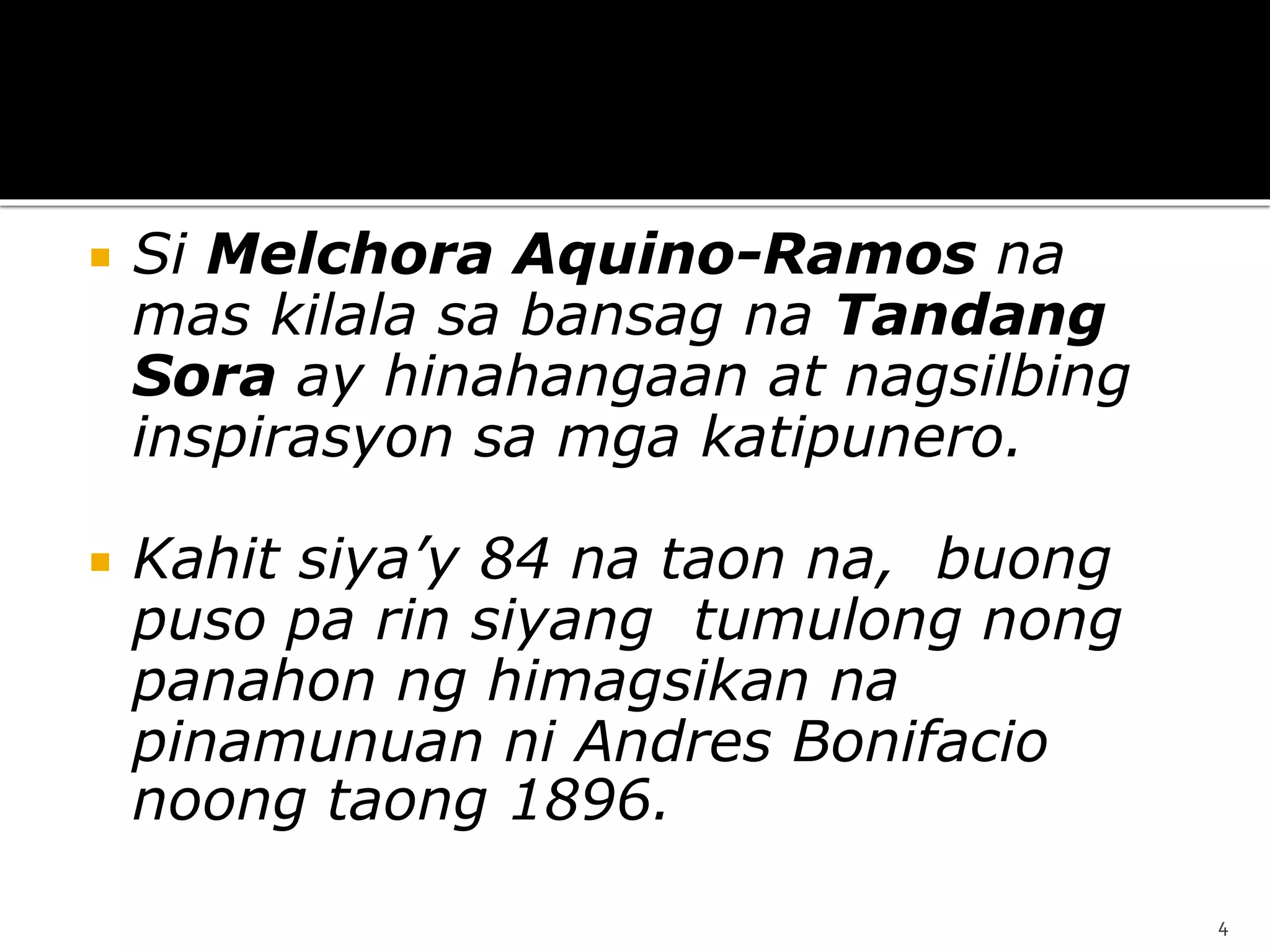 Melchora aquino ramos | PPTX