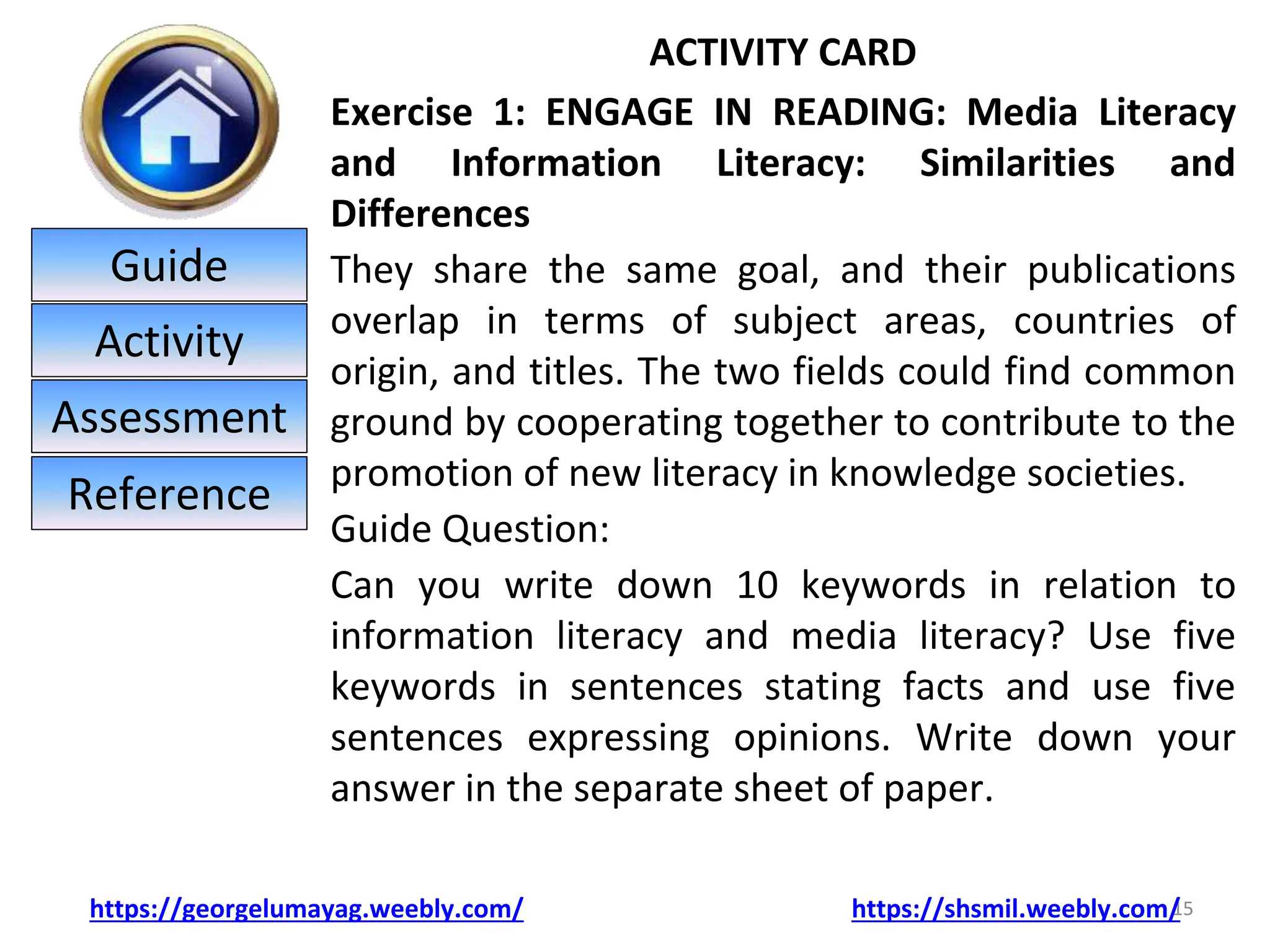 MELC MIL 2 PPT Identify the similarities and differences between and ...