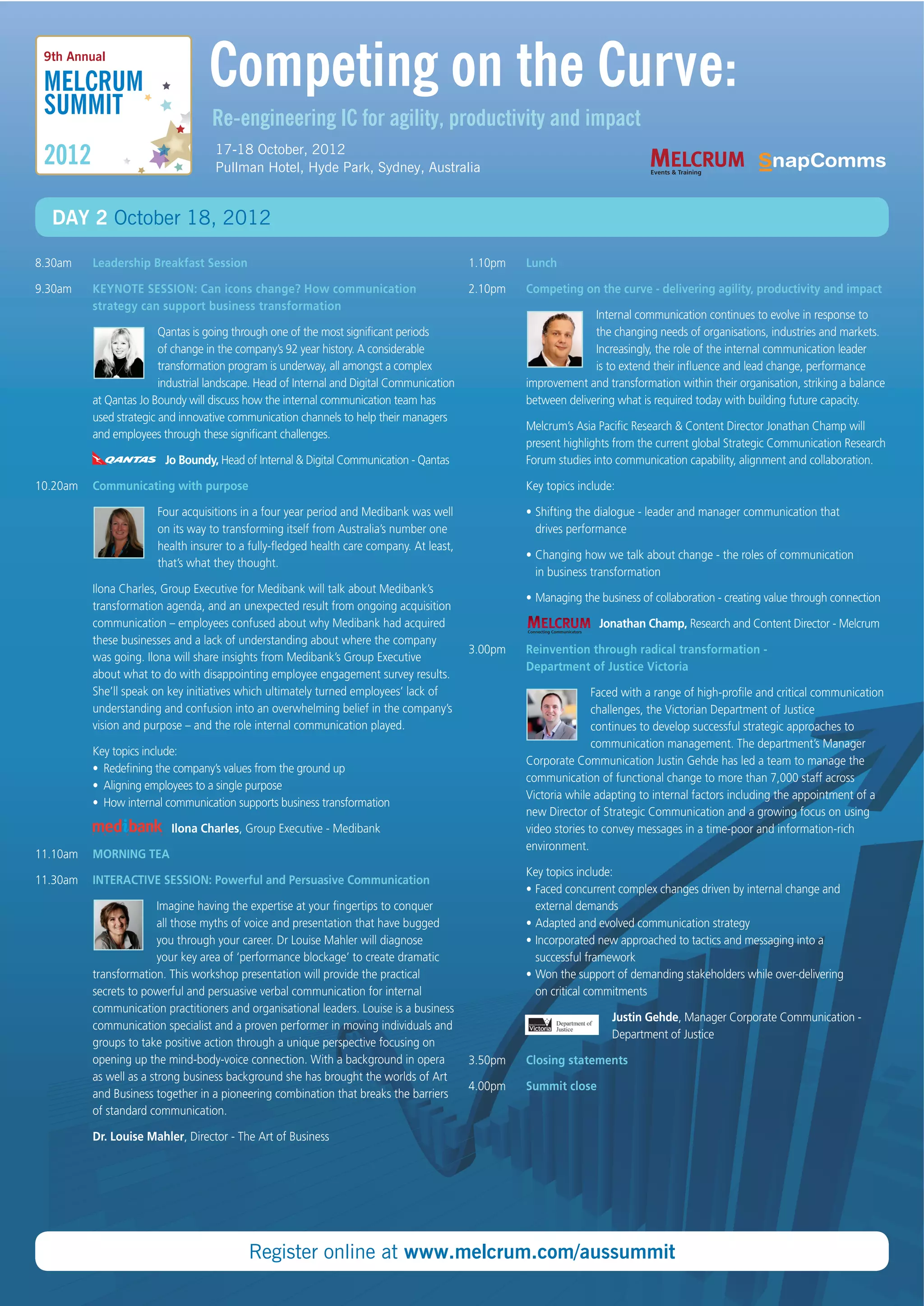 Melcrum Summit 2012 Australia | PDF