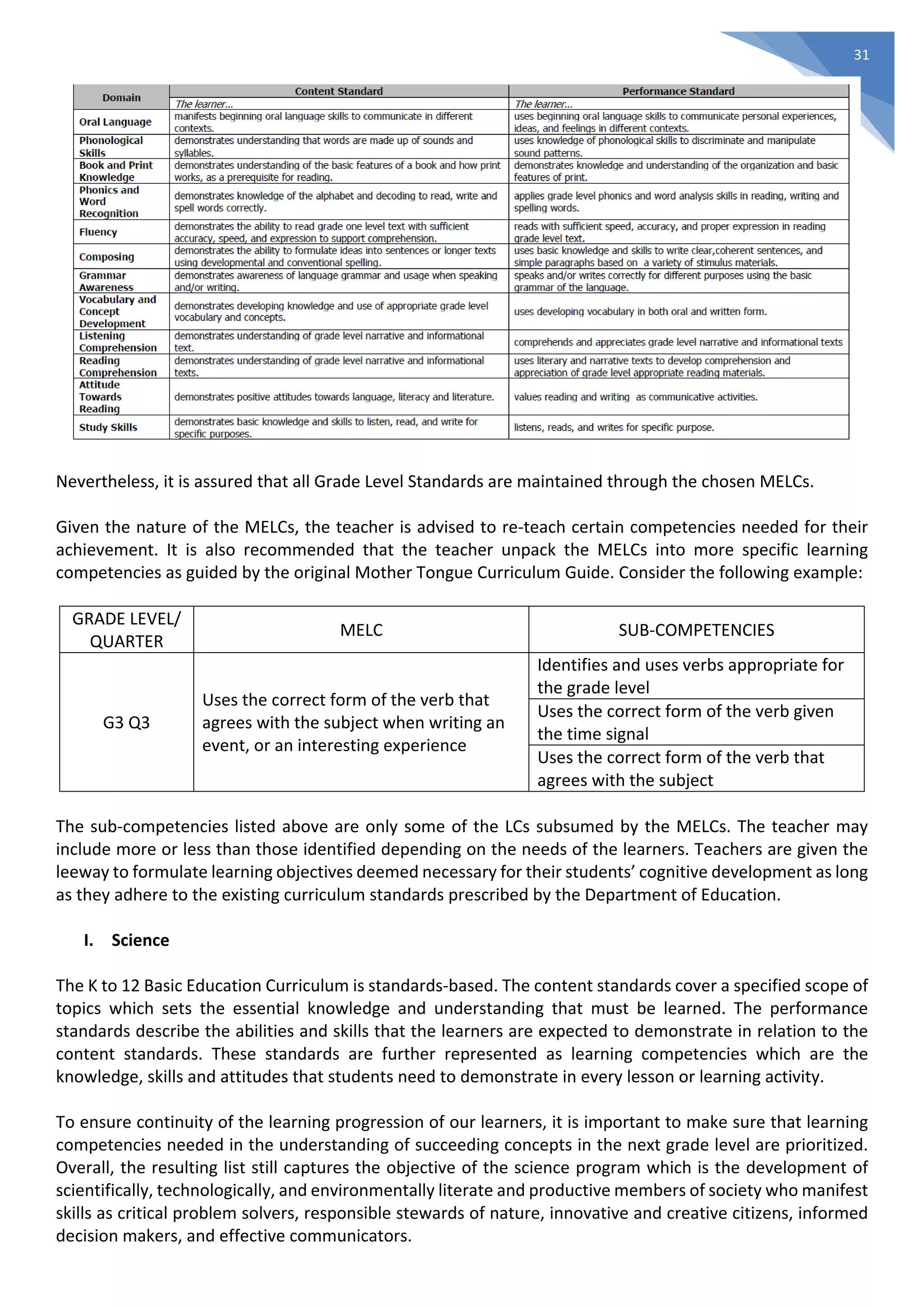 Melcs guidelines | PDF | Education industry | Industries