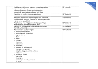 Most Essential Learning Competencies in Filipino (MELCs) | PDF