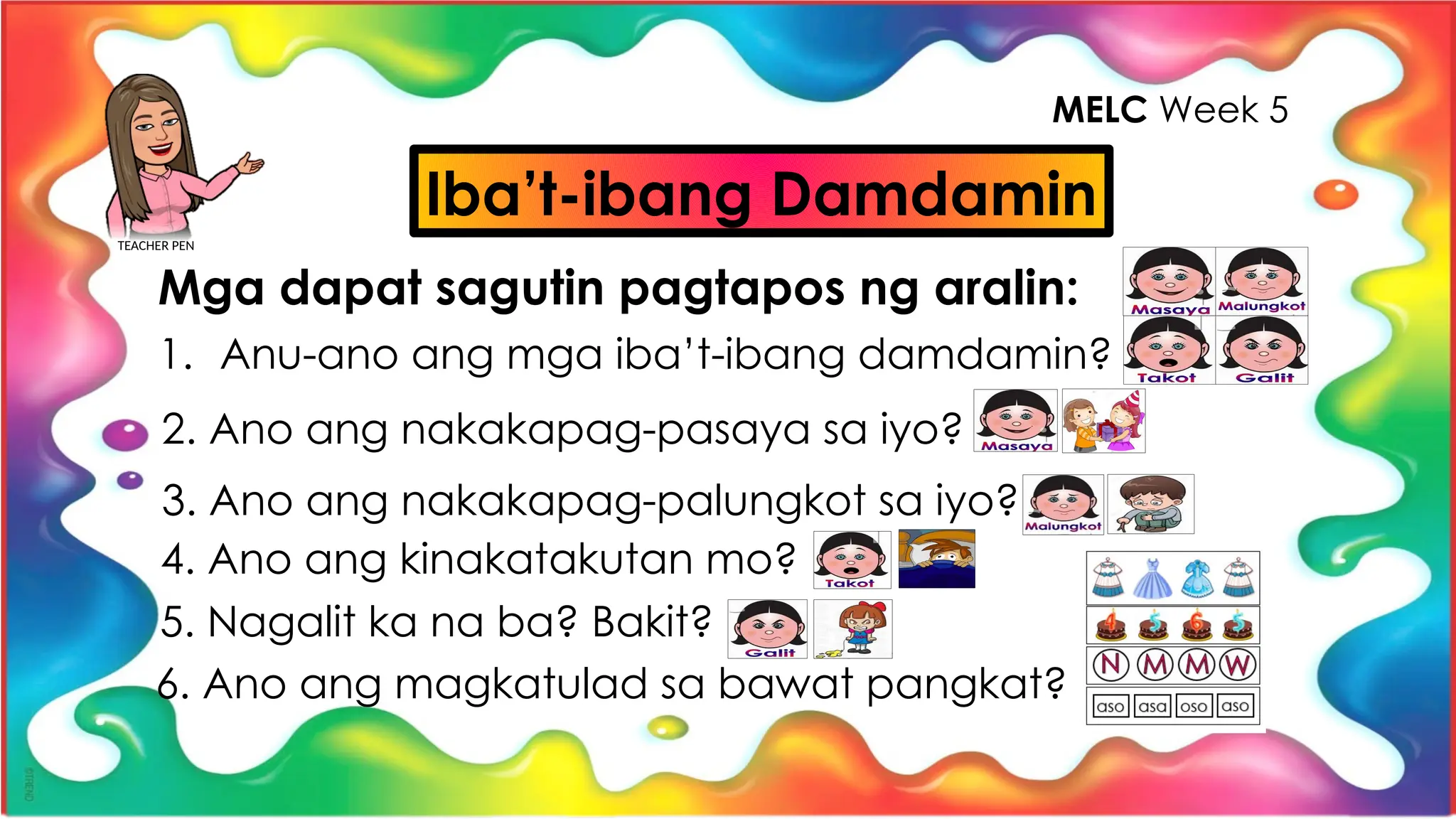 MELC WEEK 5-ang iba't- ibang damdamin.pptx