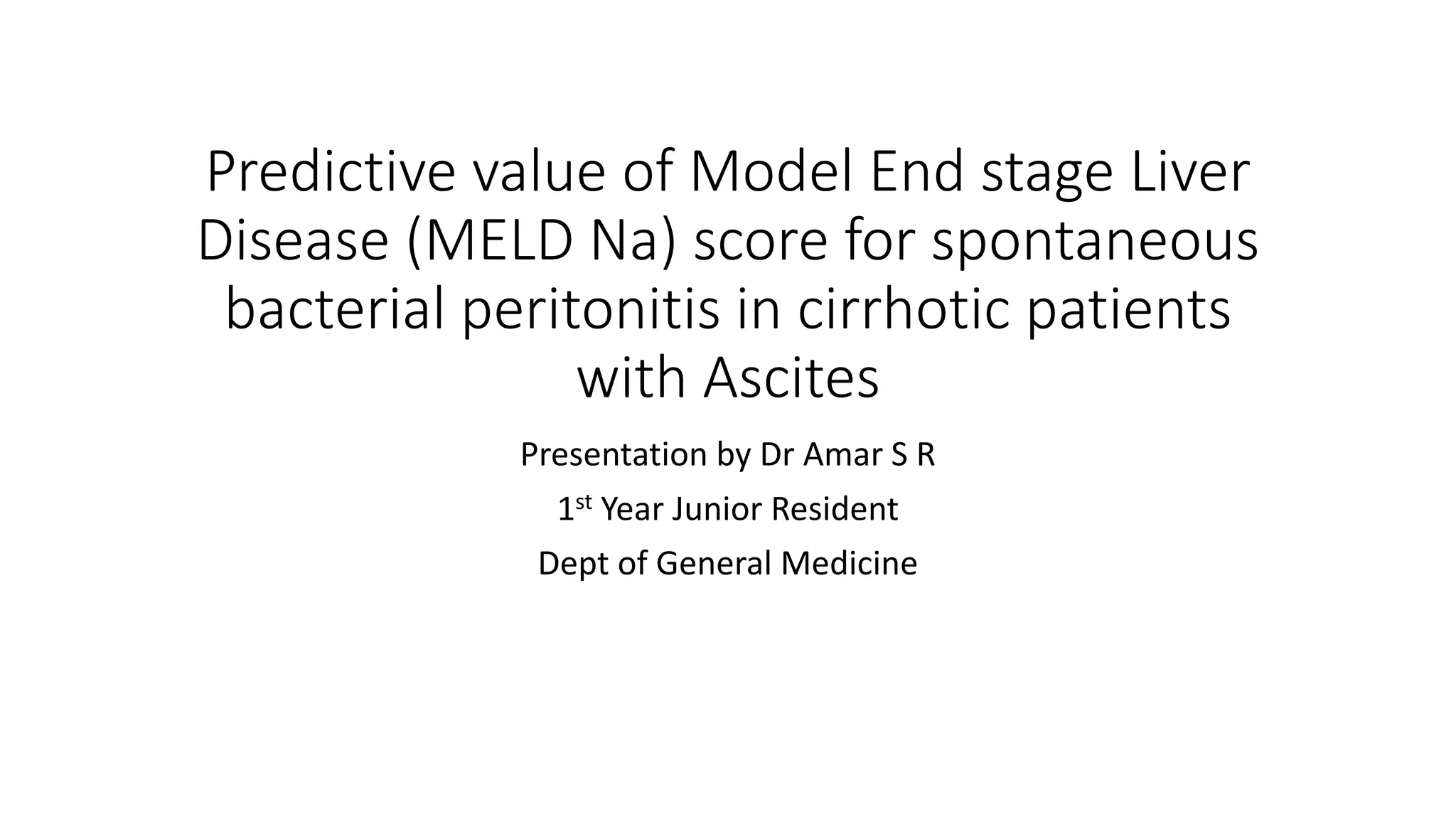 modified end stage liver disease and sbp.pptx