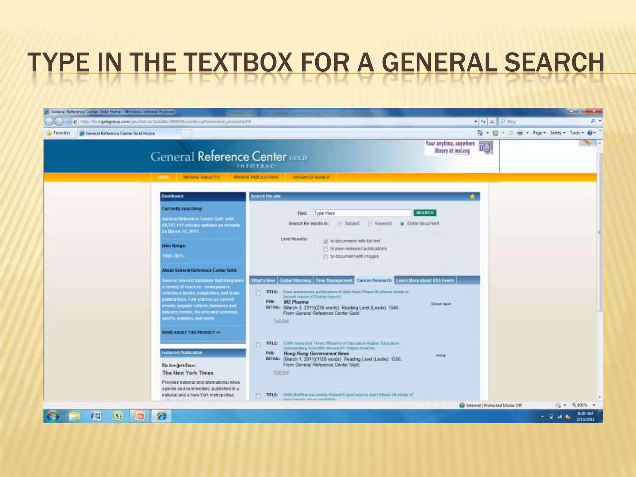 Mel databases and how to use them | PPTX