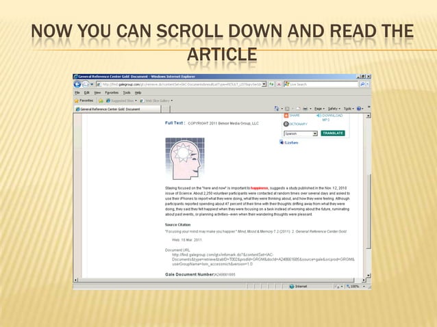 Mel databases and how to use them | PPT
