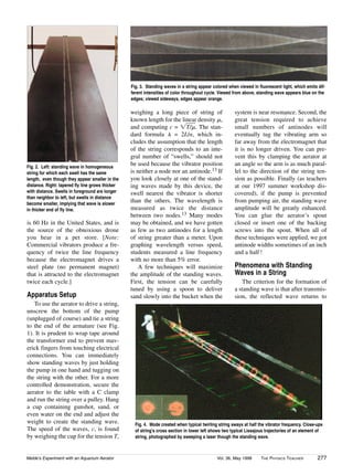 Melde’s experiment with an aquarium aerator | PDF