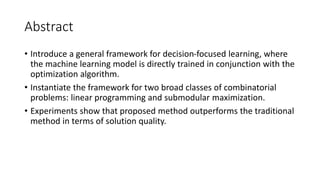 Paper Study: Melding the data decision pipeline | PPT
