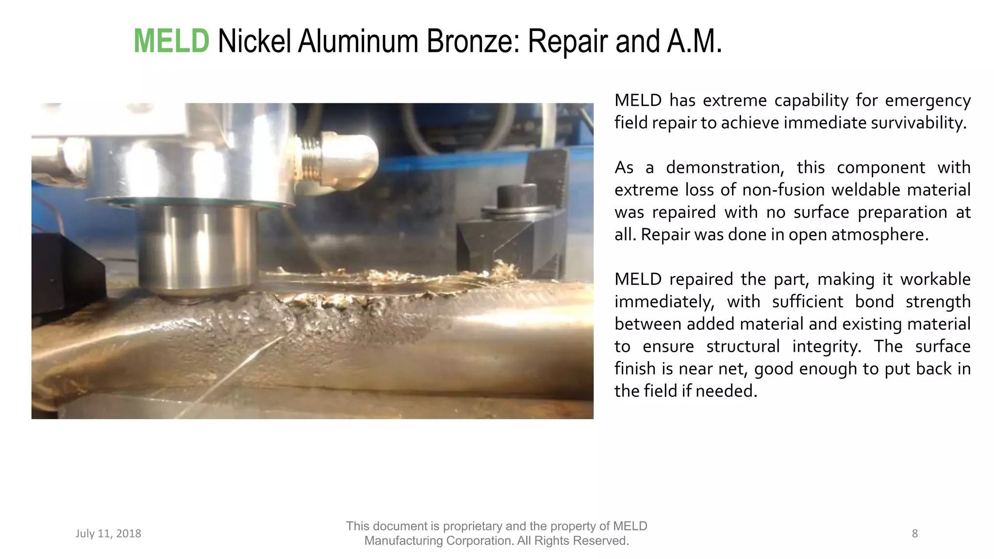MELD Metal AM: A Repair Technology for Defense, Aerospace, and ...