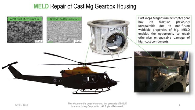 MELD Metal AM: A Repair Technology for Defense, Aerospace, and ...