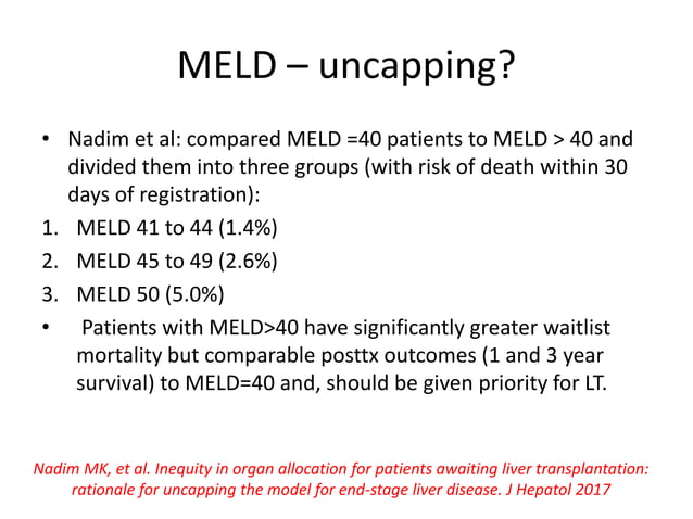 Meld scoring | PPTX | Blood Disorders | Diseases and Conditions