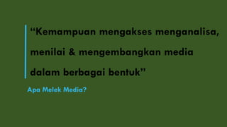 Melek digital, internet sehat & kiat bikin infografis keren | PPT