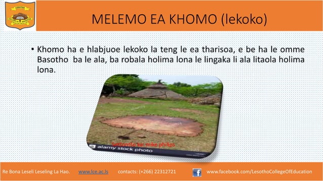 Melemo ea khomo | PPTX