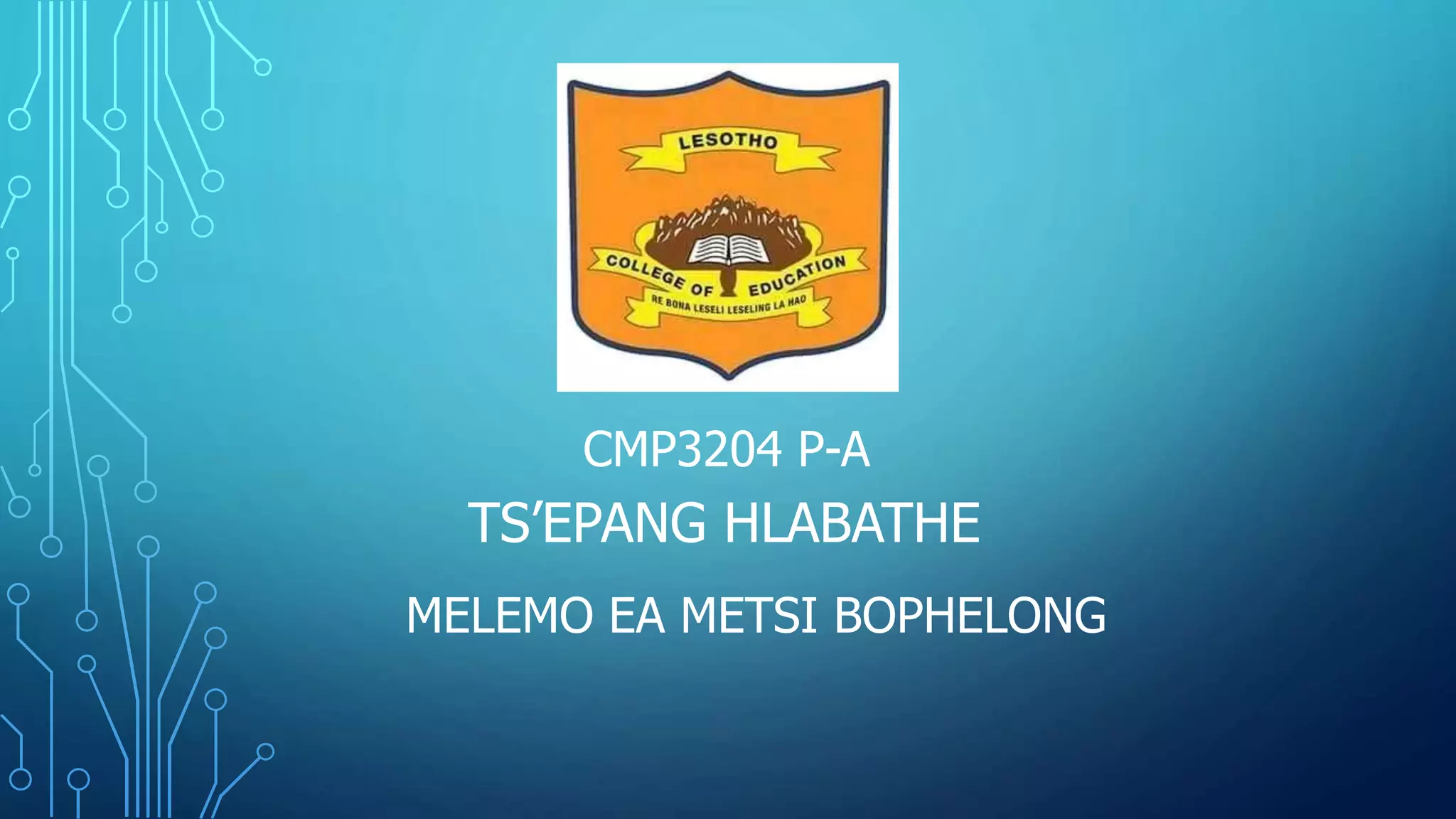 MELEMO EA METSI | PPTX | Water Services | Home Utilities