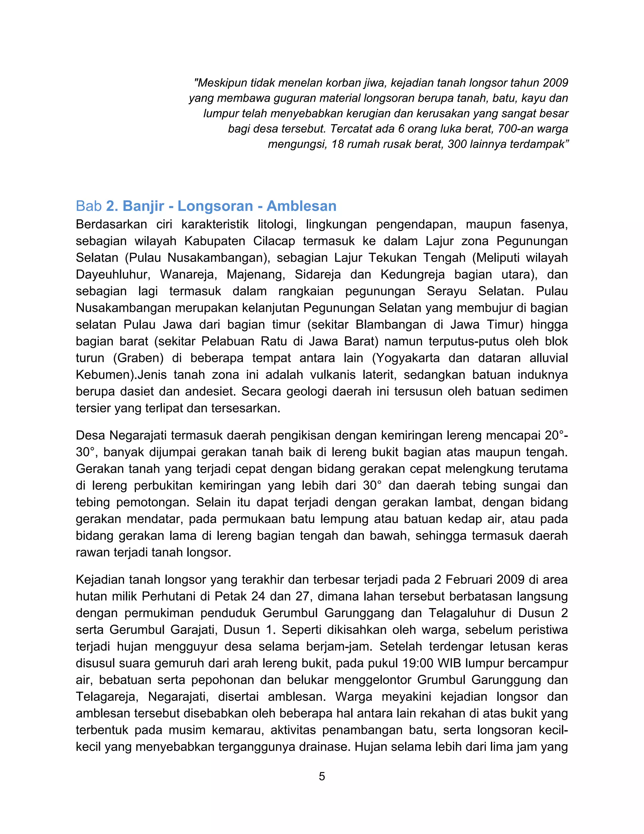 Melenting dari longsoran hutan pinus 04102015 | PDF
