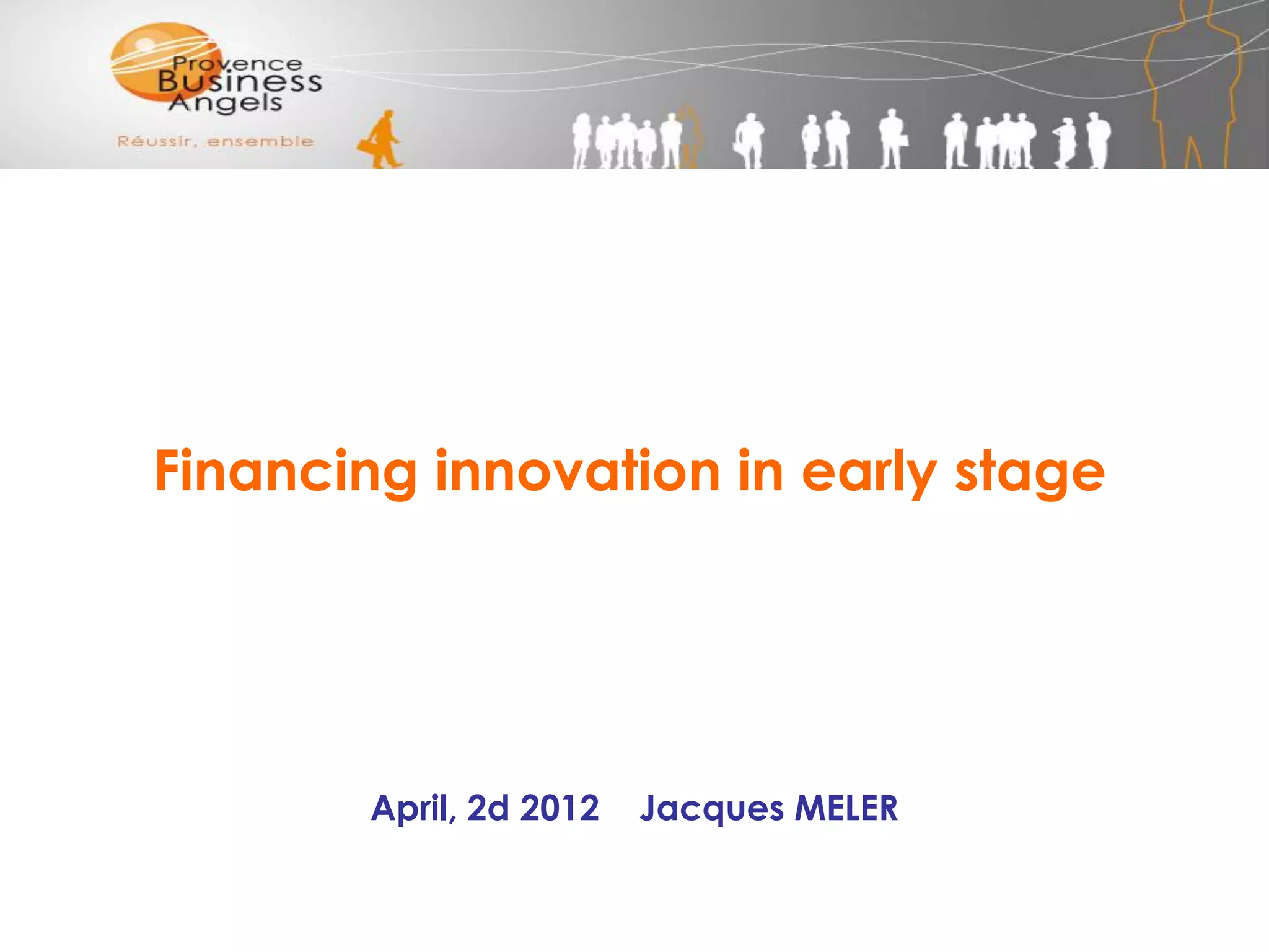 Financing innovation in early stage | PDF