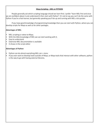 Mel for beginners | PDF