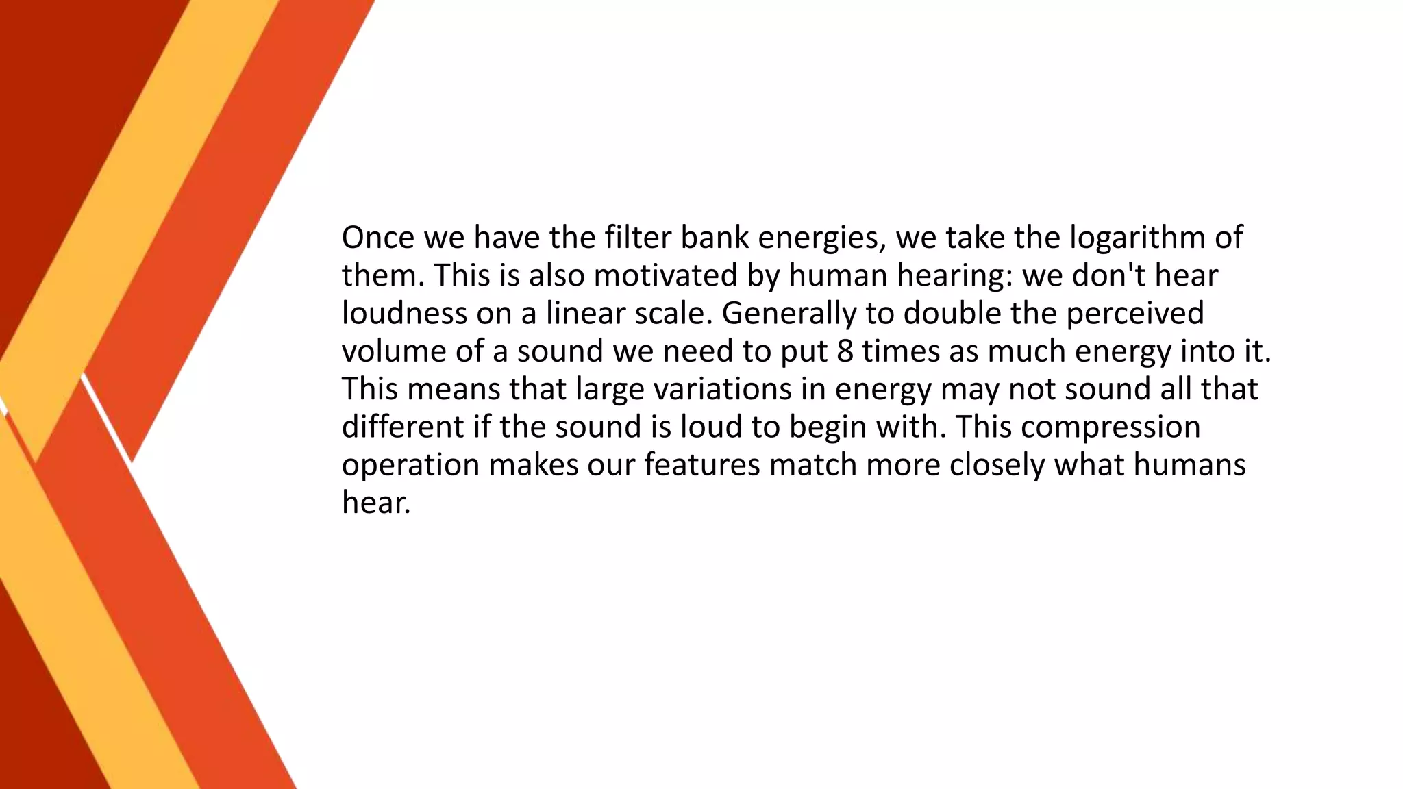 Mel Frequency Cepstral Coefficient Mfcc Pptx Digital Audio Computer Software And