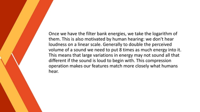 Mel frequency cepstral coefficient (mfcc) | PPTX | Digital Audio | Computer Software and ...