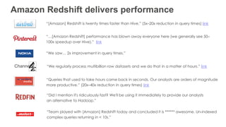 Melhores práticas de data warehouse no Amazon Redshift | PDF