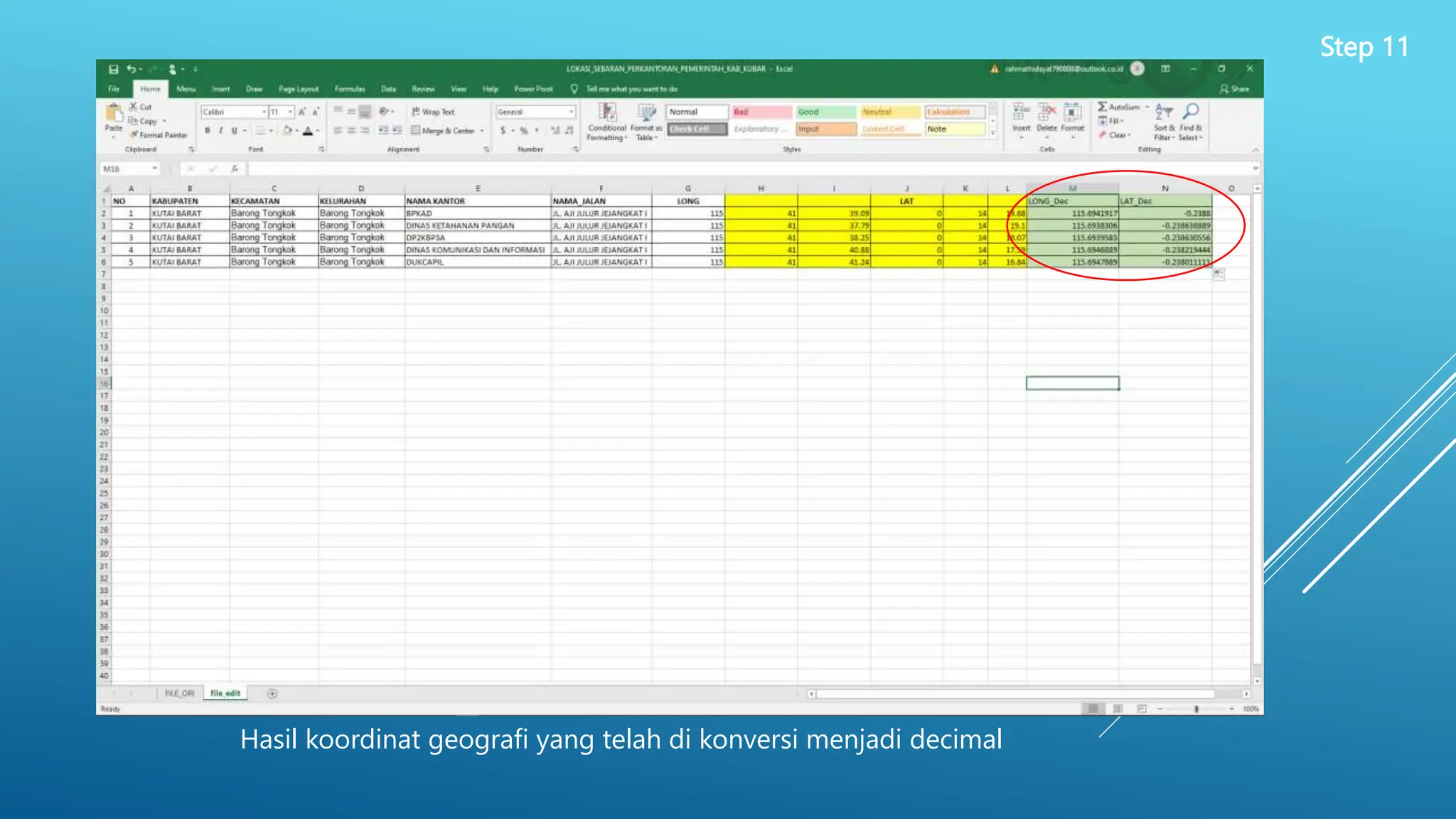 MELIHAT HASIL TAGGING MENGGUNAKAN 3D MAP DI EXCEL.pptx