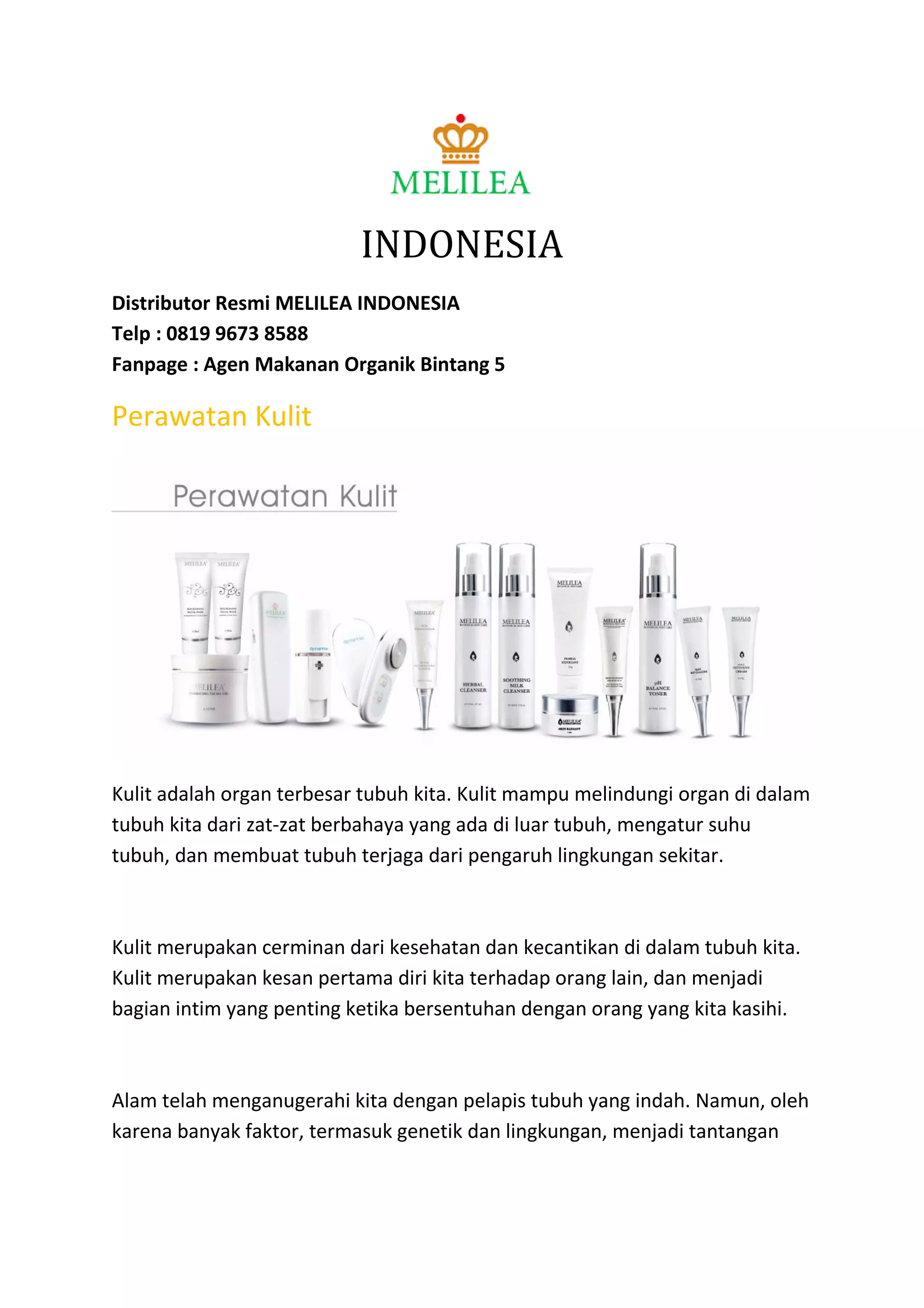 Manfaat Produk Melilea Skincare | PDF