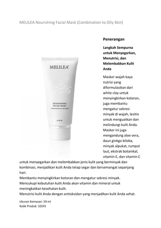Manfaat Produk Melilea Skincare | PDF