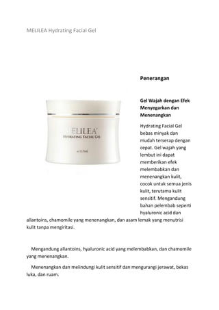 Manfaat Produk Melilea Skincare | PDF