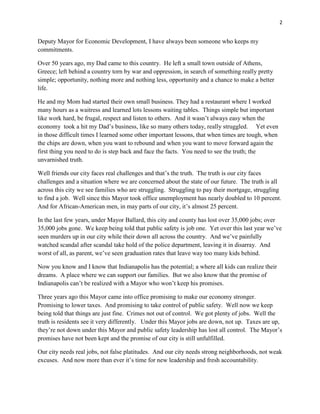 Melina's mayoral speech | PDF