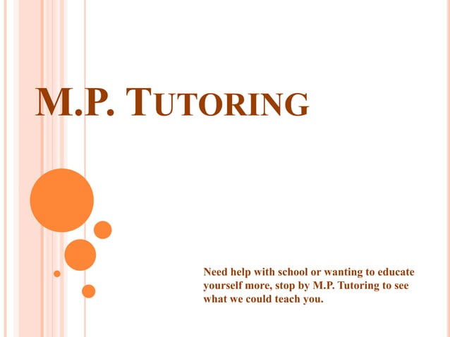 Melindap M.P. Tutoring | PPTX