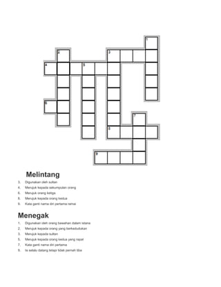 Melintang teka silang kata | DOC