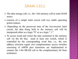 Semiconductor Memories | PPTX